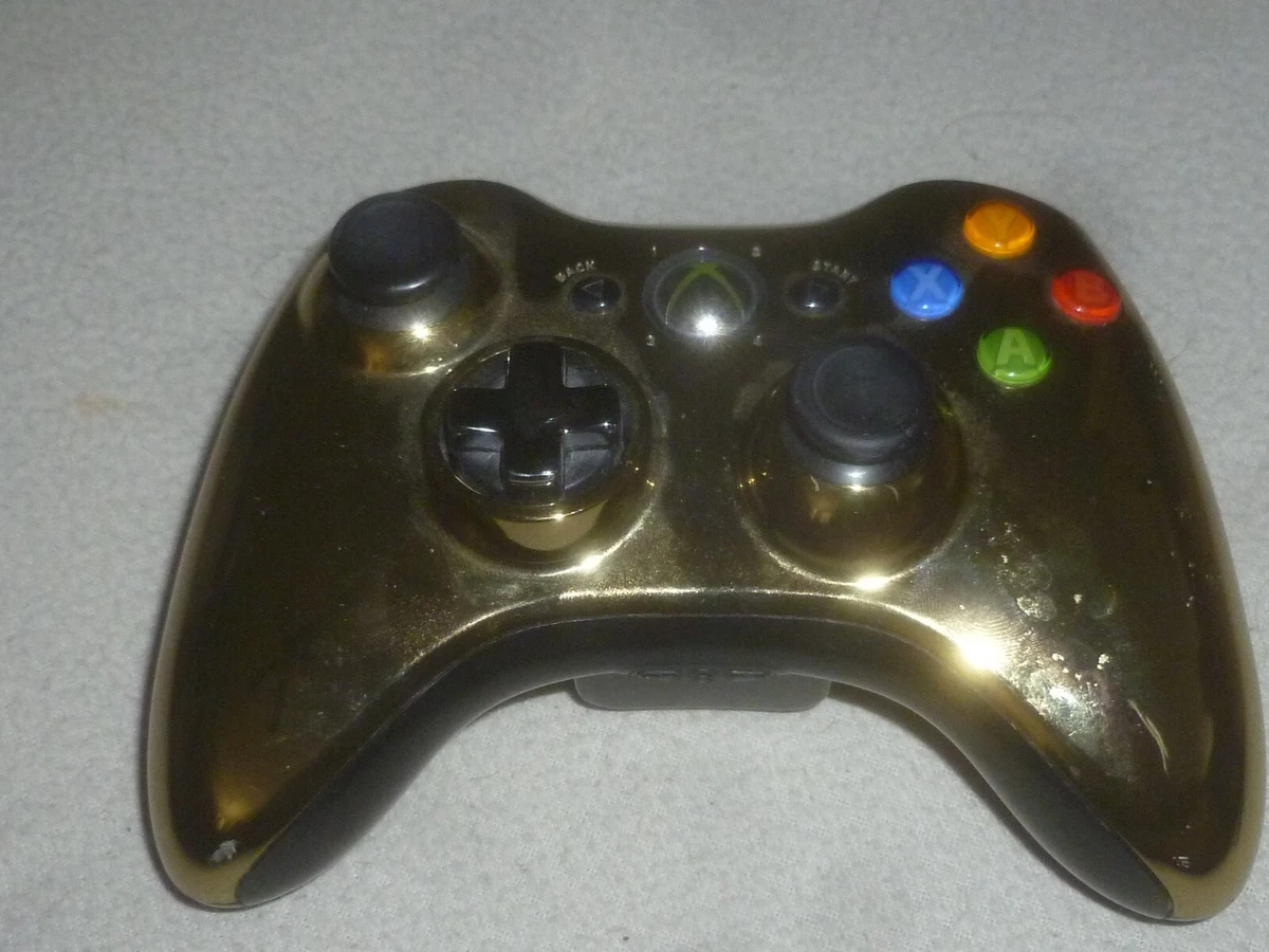 Xbox 360 Controller Gold Chrome