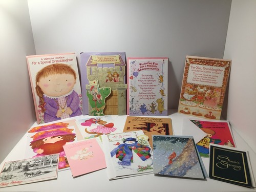 13 Hallmark & American Greetings Cards Lot Valentine's, Christmas + 2 ...