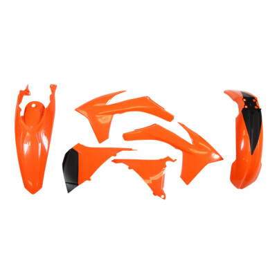 Rtech Plastics Kit for KTM OEM EXC 125-200-250-300 2012-2013 Orange ...