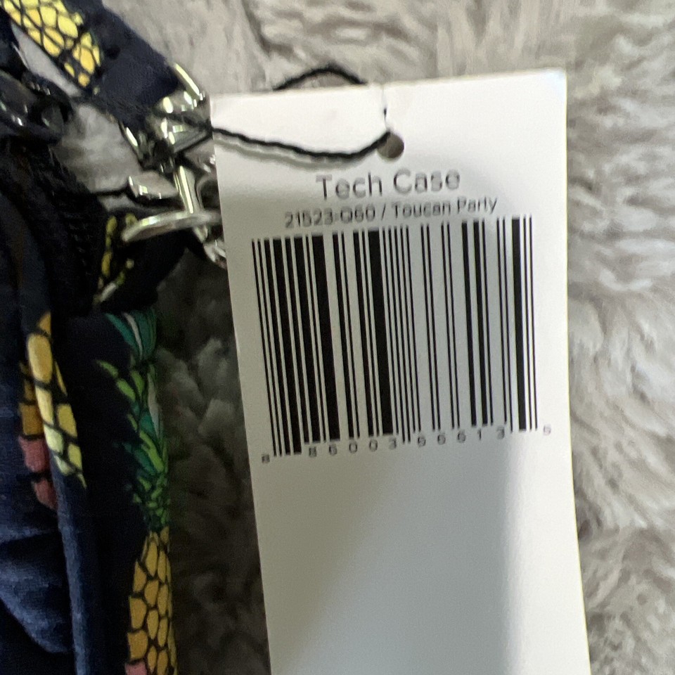 NWT Vera Bradley Toucan Party Pineapple Tech Case iPhone Wristlet Navy Blue | eBay