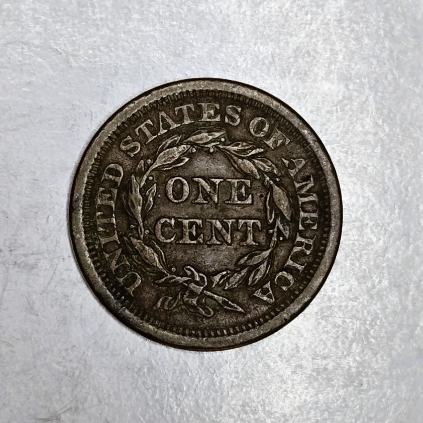 1854 Braided Hair Large Cent 1C - VERY FINE CONDITION - Nice Circulated ...