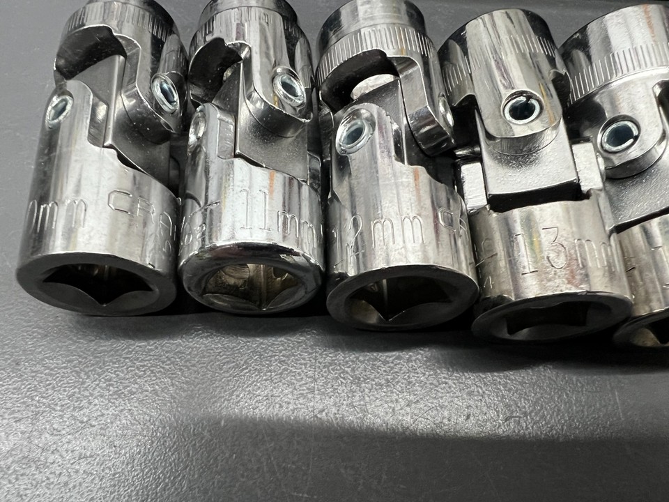 (a) NOS CRAFTSMAN -G- 10PC METRIC 3/8" DRIVE 6PT SWIVEL SOCKET SET 10 ...