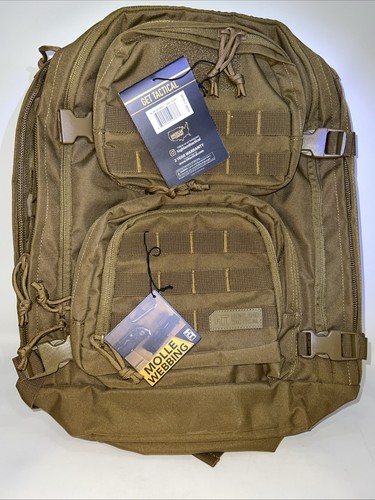 Highland Tactical Major backpack wrap around Molle Webbing 6 external ...
