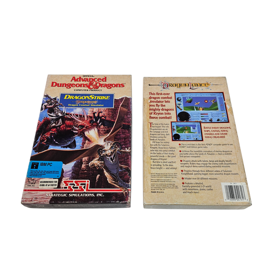 Advanced Dungeons & Dragons: Dragonstrike IBM Diskette COMPLETE | eBay ...