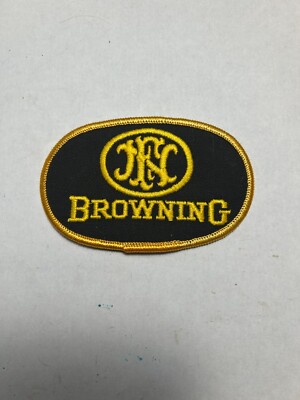 Browning Firearm Patch Iron Sew On Gun Pistol Vintage Style Retro Cap ...