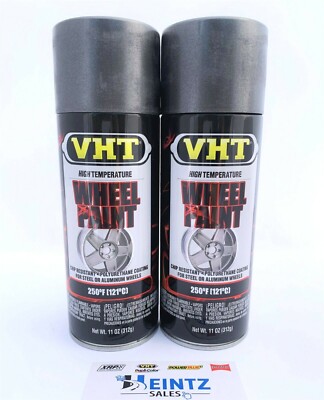 VHT SP189 High Temperature GRAPHITE Wheel Paint 11oz. Chip Resistant (2 ...