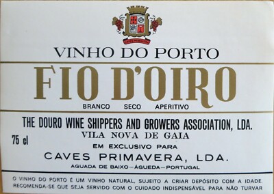 Etiquettes vin PORTUGAL PORTO FIO D' ORO The Douro Wine Shippers ...
