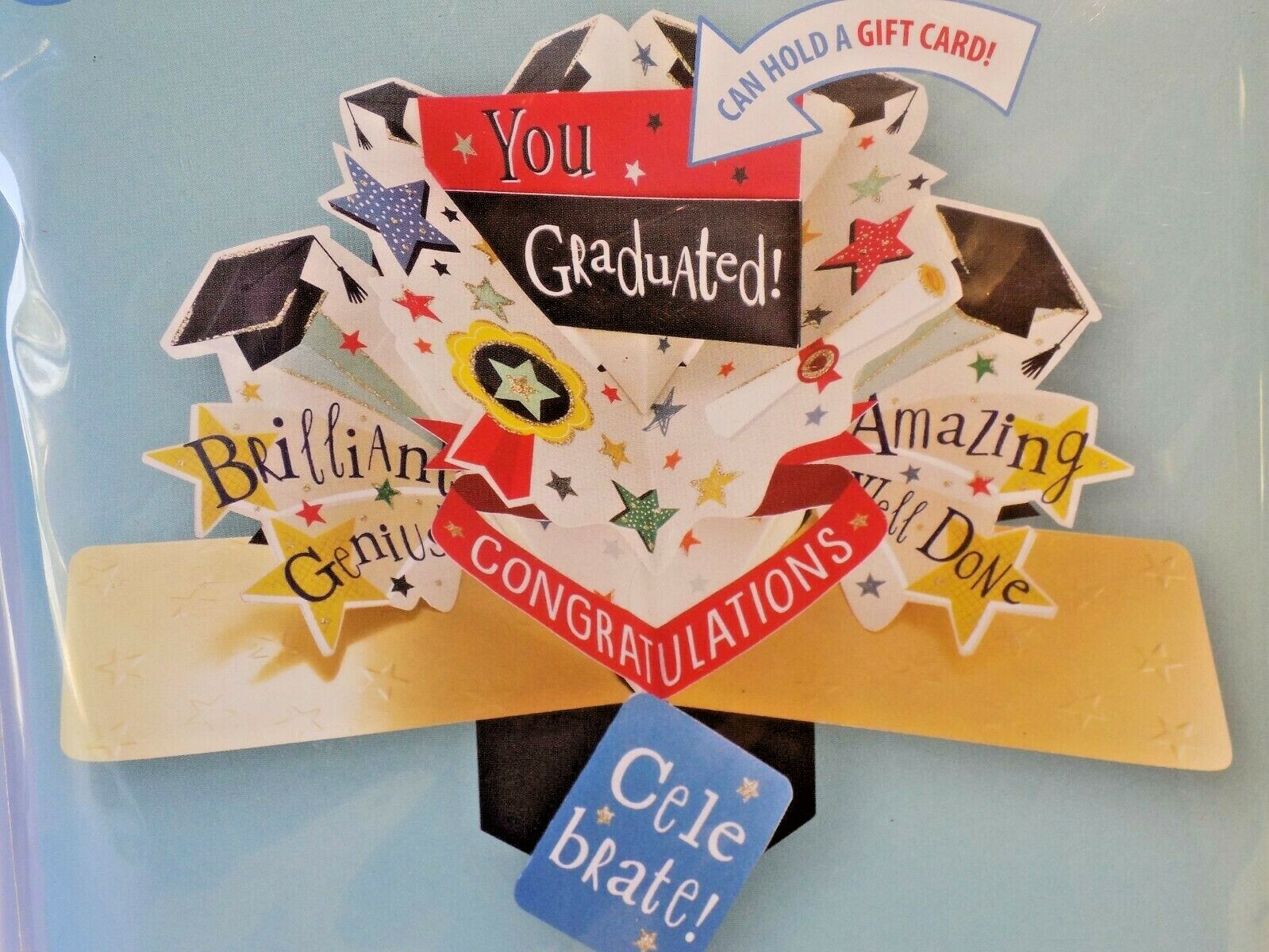 Graduation Pop-Up Greeting Card Second Nature Pop Ups 3D Celebrate | eBay