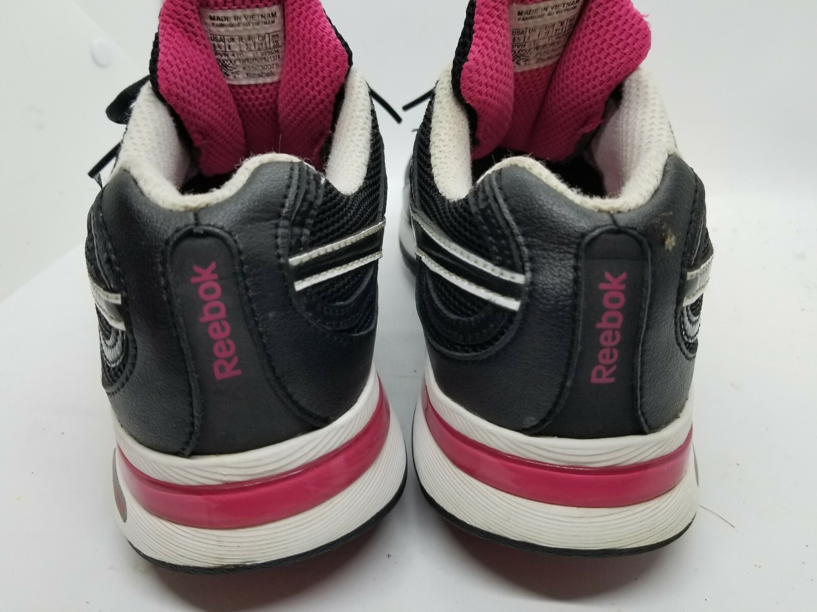 Women's Reebox Easy Tone Black White Walking Shoes At… - Gem