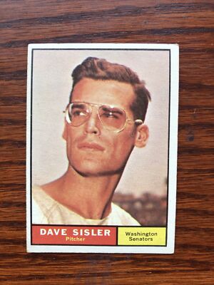1961 Topps #239 Dave Sisler Senators | eBay