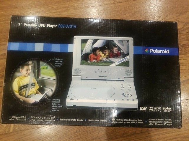 Polaroid PDV-0701A Portable DVD Player (7") for sale online | eBay