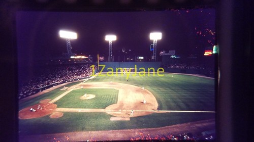 2005 vintage 35MM SLIDE photo BASEBALL FIELD AT NIGHT FROM THE STANDS ...