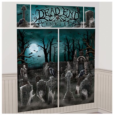 Cemetery Scene Setters® Wall Decorating Kit Accessory | eBay