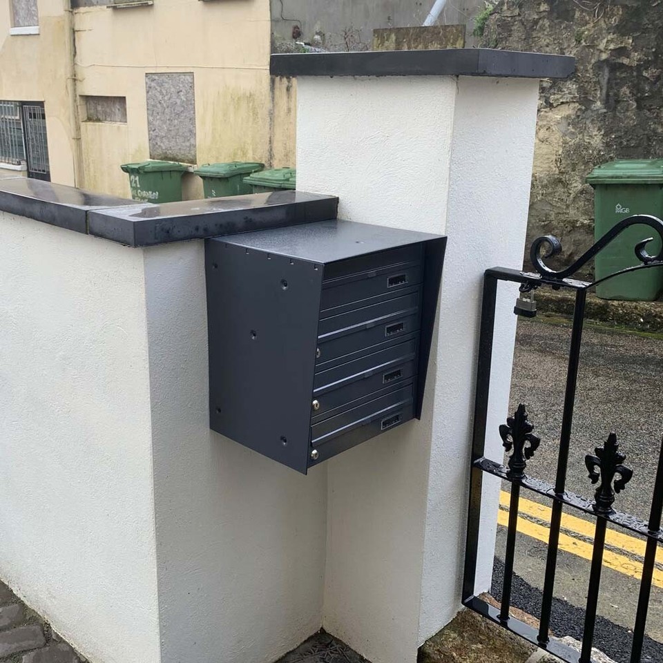 Letterboxes for Flats & Apartments E3, Multiple Post Boxes, RAL 7016 ...