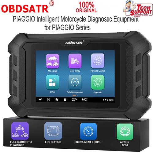 OBDSTAR ISCAN for PIAGGIO Motorcycle Diagnostic Scanner Maintenance Light Reset | eBay
