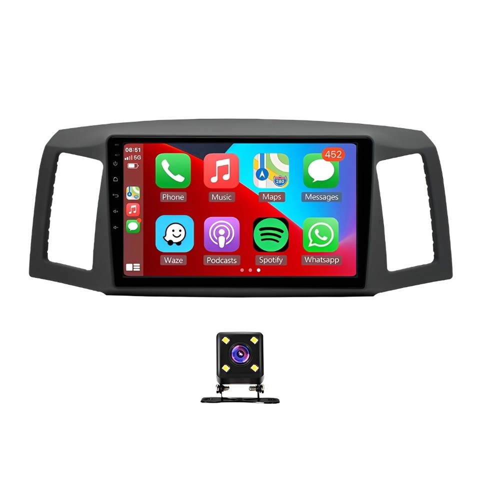 Android 15 Car Stereo GPS Navigation Head Unit 2+32G for GrandCherokee ...