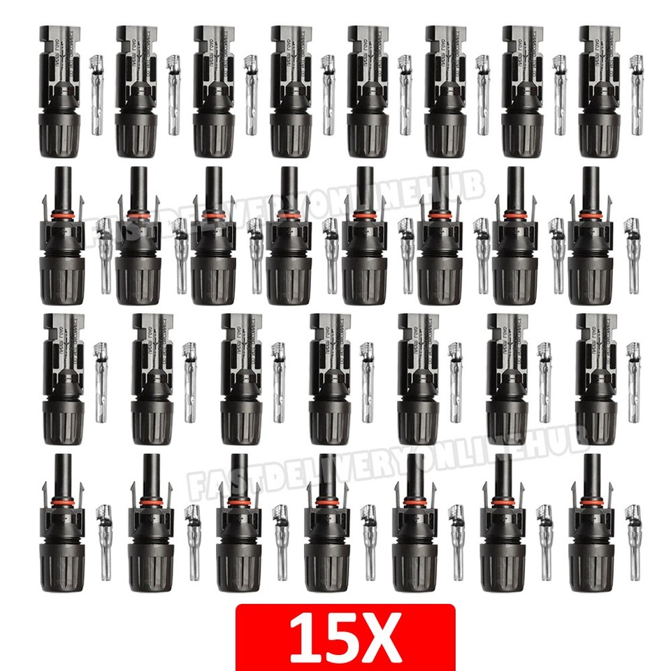 Up to 20X Connectors For IP67 Solar Panel 30A Line Plug Socket Male ...