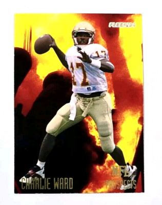 1994 Fleer Charlie Ward NFL Prospects Rookie Florida State Seminols RC ...