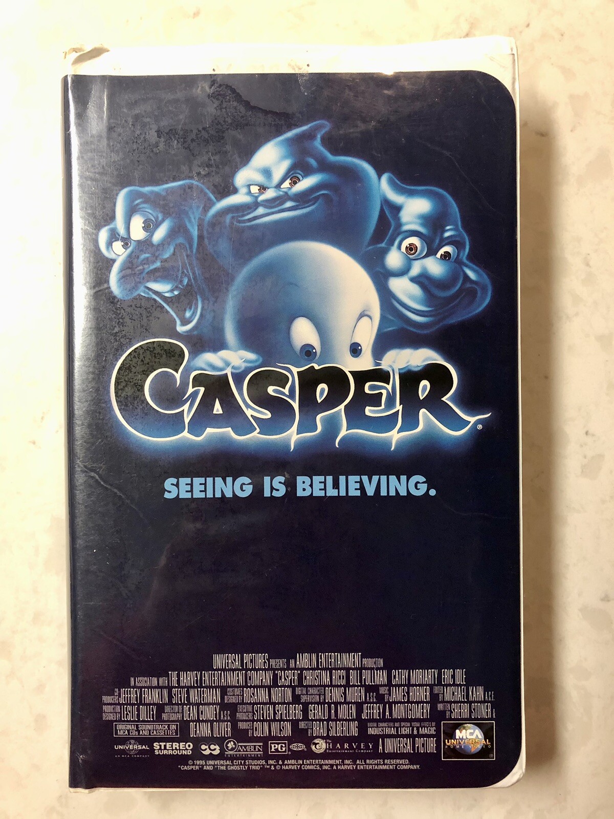 Casper VHS, Clamshell Case, Christina Ricci, Casper The Friendly Ghost, 1995 | eBay
