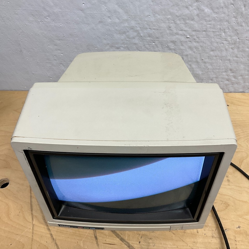 Vintage Tandy CM-11 13” CGA CRT Monitor Works Great, Very Rare Tested ...
