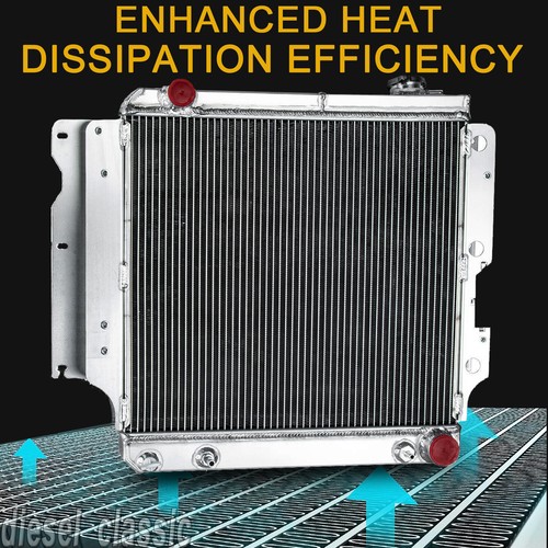 8101 3 Row Aluminum Radiator for 1987-06 Jeep Wrangler TJ YJ 4.0L Chevy ...