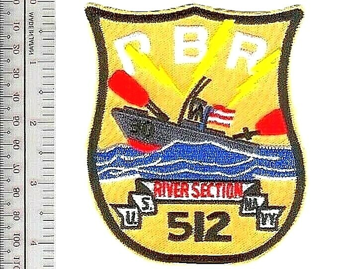 US Navy USN Vietnam 512th River Division Patrol Boat River Patch vel NO ...