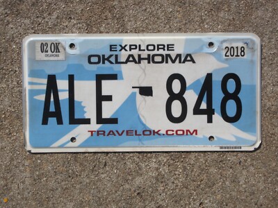 2018 Oklahoma ALE 848 License Plate OK Beer Brewery Brew Pub Bar ...