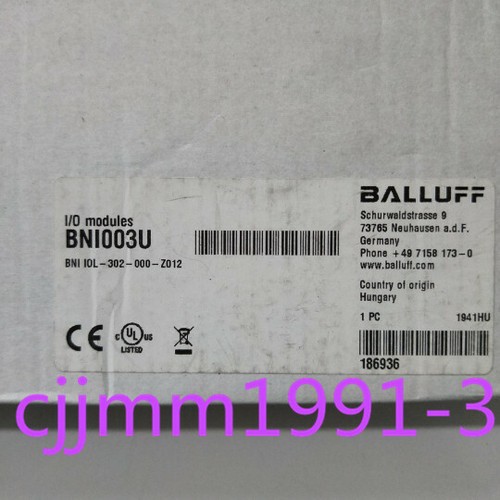 1PC NEW BALLUFF BNI003U BNI IOL-302-000-Z012 #CL | eBay