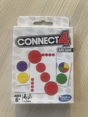 Connect 4 Card Game 2-4 Players Ages 6+ By Hasbro 4 In A Row New | eBay