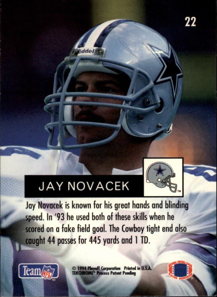 1994 Playoff #22 Jay Novacek Dallas Cowboys | eBay