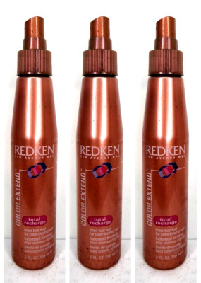 3 Redken Color Extend TOTAL RECHARGE INNER HAIR FUEL Color Treated Hair ...