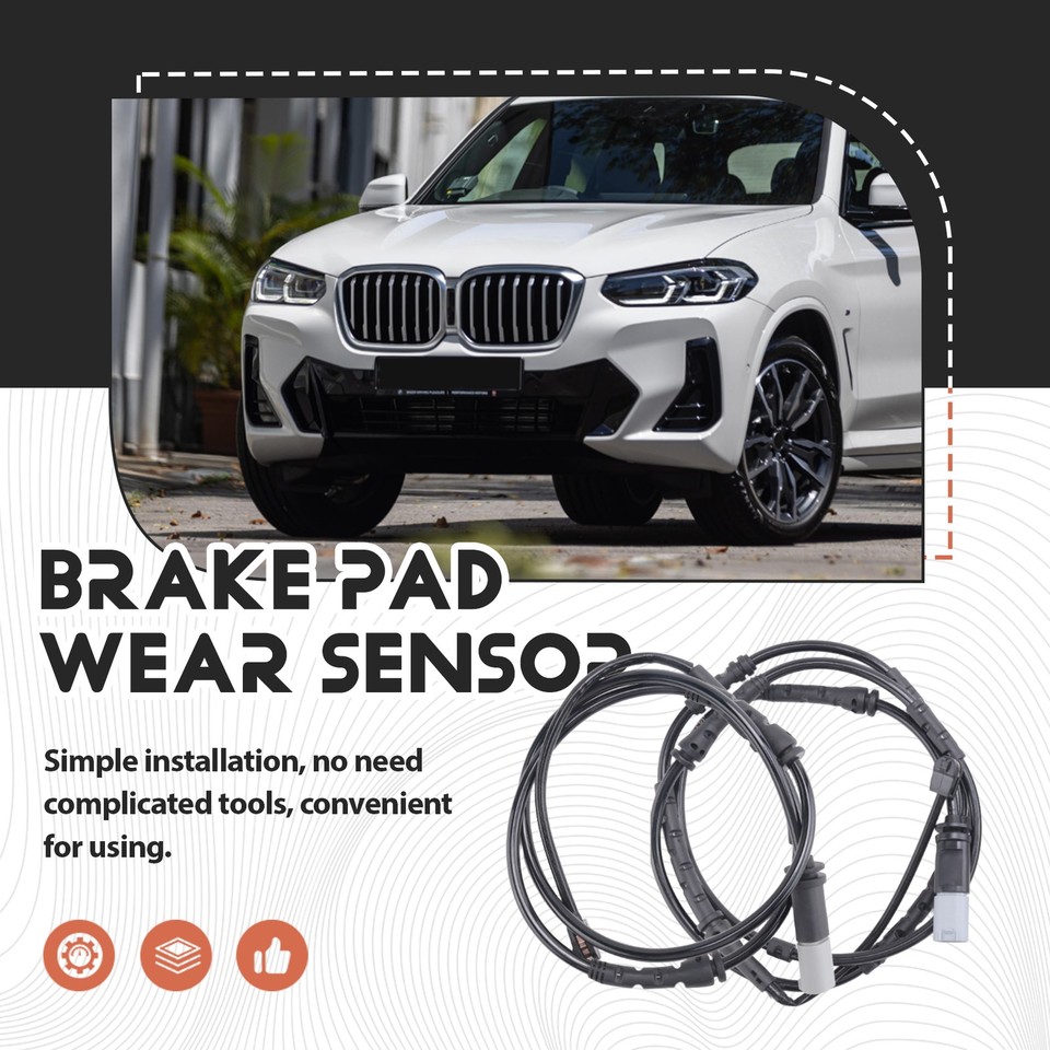 Front+ Rear Brake Pad Wear Sensor Set for - X3 F25 X4 F26 Auto Car3303 ...