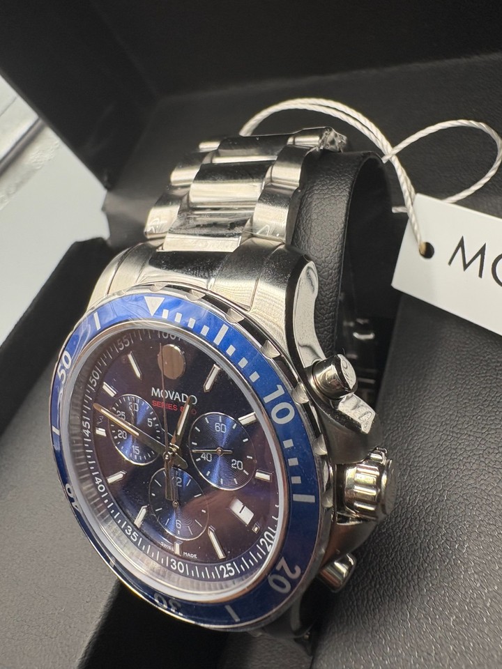 MOVADO Series 800 2600141 Blue Dial Men's Watch 42 mm | eBay