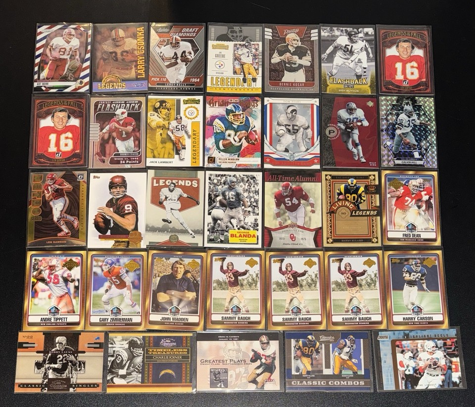 (420) Football Stars & NFL HOF BULK Lot - Inserts & Parallels - Vintage ...