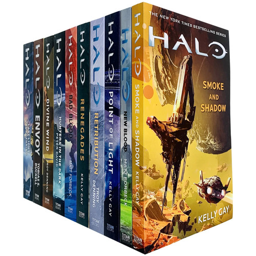 Halo Master Chief 10 Books Set Hunters in the Dark, Last Light, New ...
