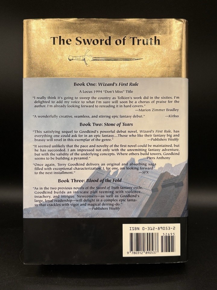 Temple of the Winds Terry Goodkind Sword of Truth Book Four 1st Ed 4th ...