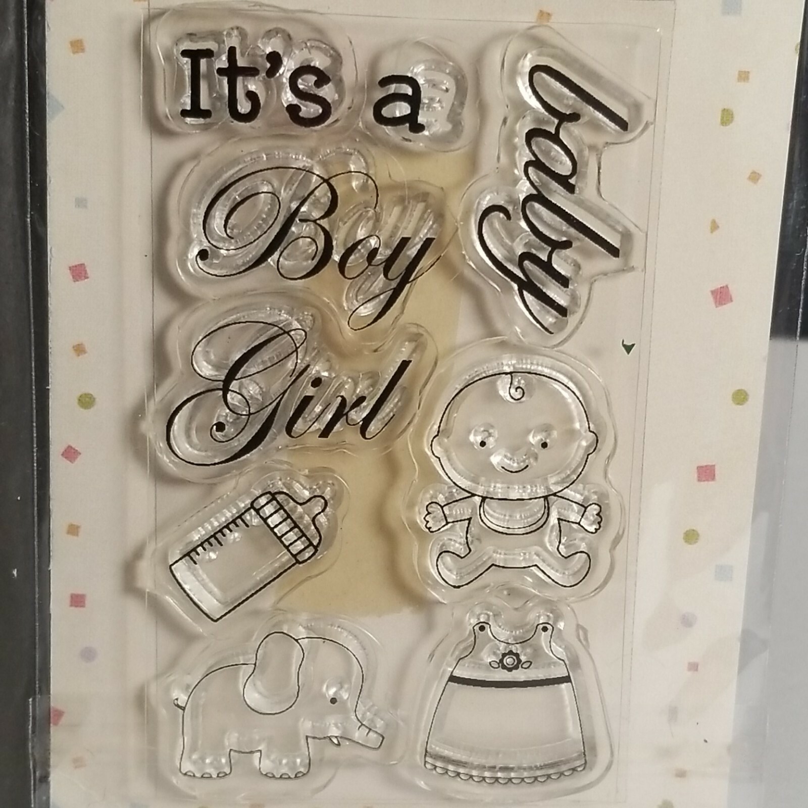 Imaginisce Snag'em Stamp Ice Baby Birth Announcement Boy Girl ...