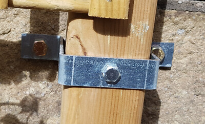Gate Post Fixing EXTRA STURDY 100x100mm (4x4") Gate Post to Wall ...