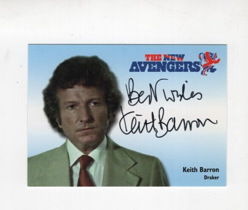 KEITH BARRON AUTOGRAPH THE NEW AVENGERS DRAKER AUTO 2006 STRICTLY INK ...