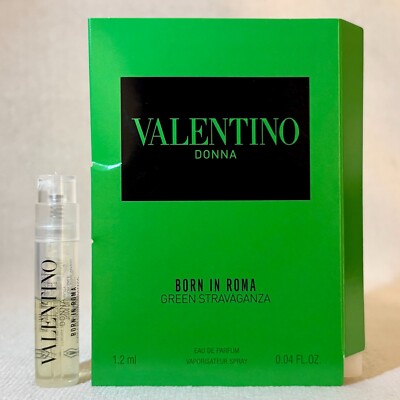 Valentino Donna Born In Roma Green Stravaganza EDP Sample Spray .04oz ...