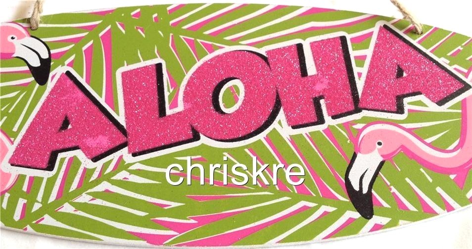 Wood Beach Sign Luau Surf Board Aloha Flamingo Tiki Bar Door Plaque ...