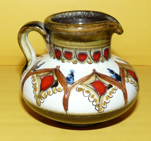~VINTAGE~"HANDARBEIT"~HAND-PAINTED~GERMAN~POTTERY~PITCHER~MADE~IN ...