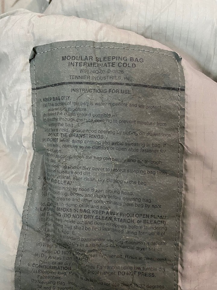 USGI MSS Modular Sleep System 5 Piece ACU | eBay