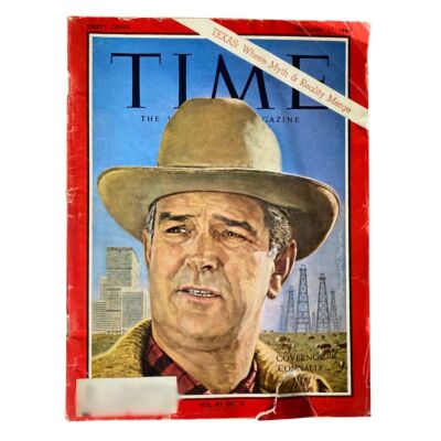 VTG Time Magazine January 17 1964 Vol 83 No. 3 Gov. John Connally GD ...