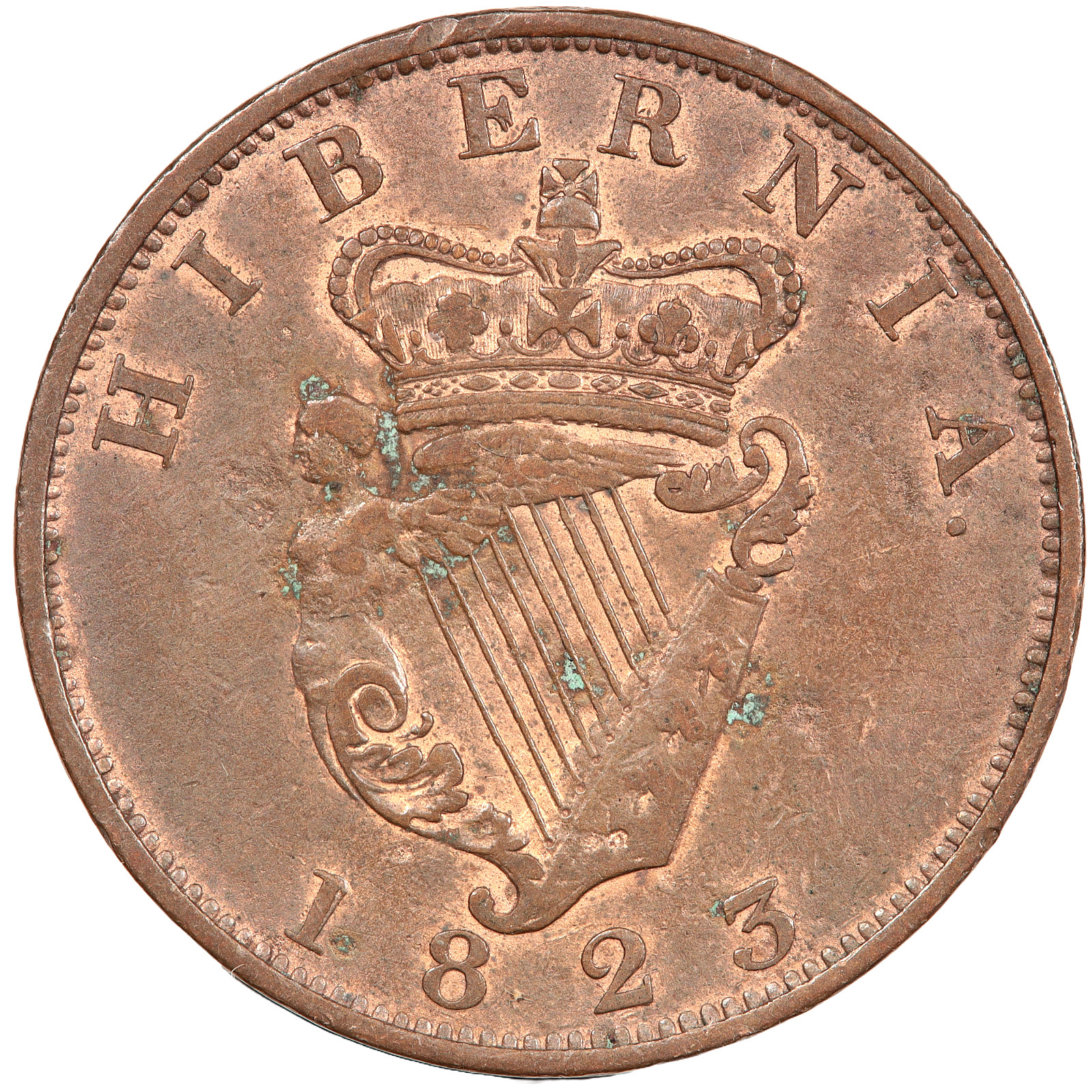 1823 NICE GEORGE IV IRELAND IRISH HIBERNIA | Grelly UK