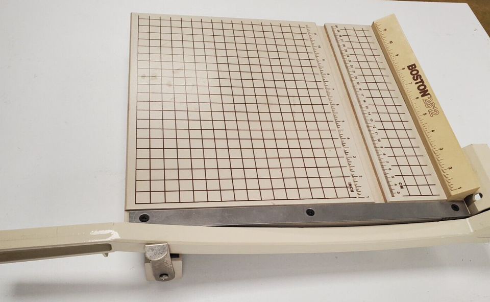 Boston 2612 Paper Cutter 12" Trimmer Heavy Duty Guillotine USA | eBay