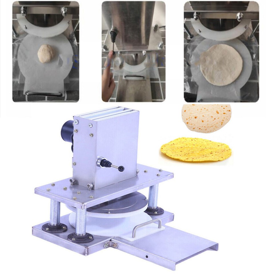 Electric Pizza Dough Press Machine Flour Tortilla Maker Dough Roller ...