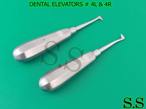 02 NEW DENTAL ELEVATORS # 4L & 4R SURGICAL INSTRUMENTS | eBay