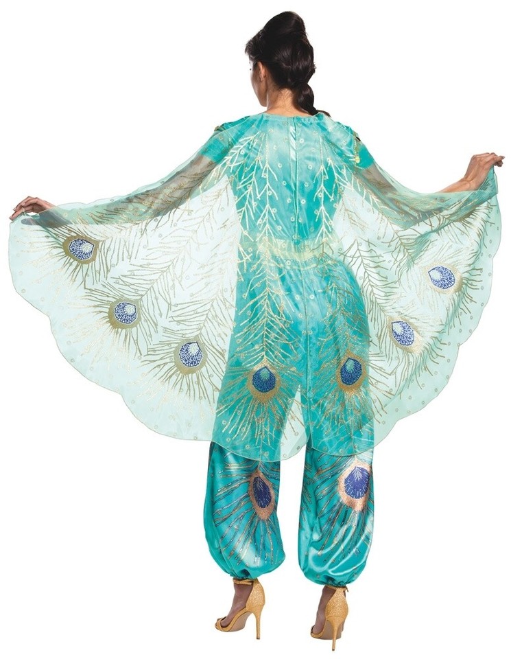 Jasmine Peacock Deluxe Adult Women's Costume Disney Aladdin Teal ...