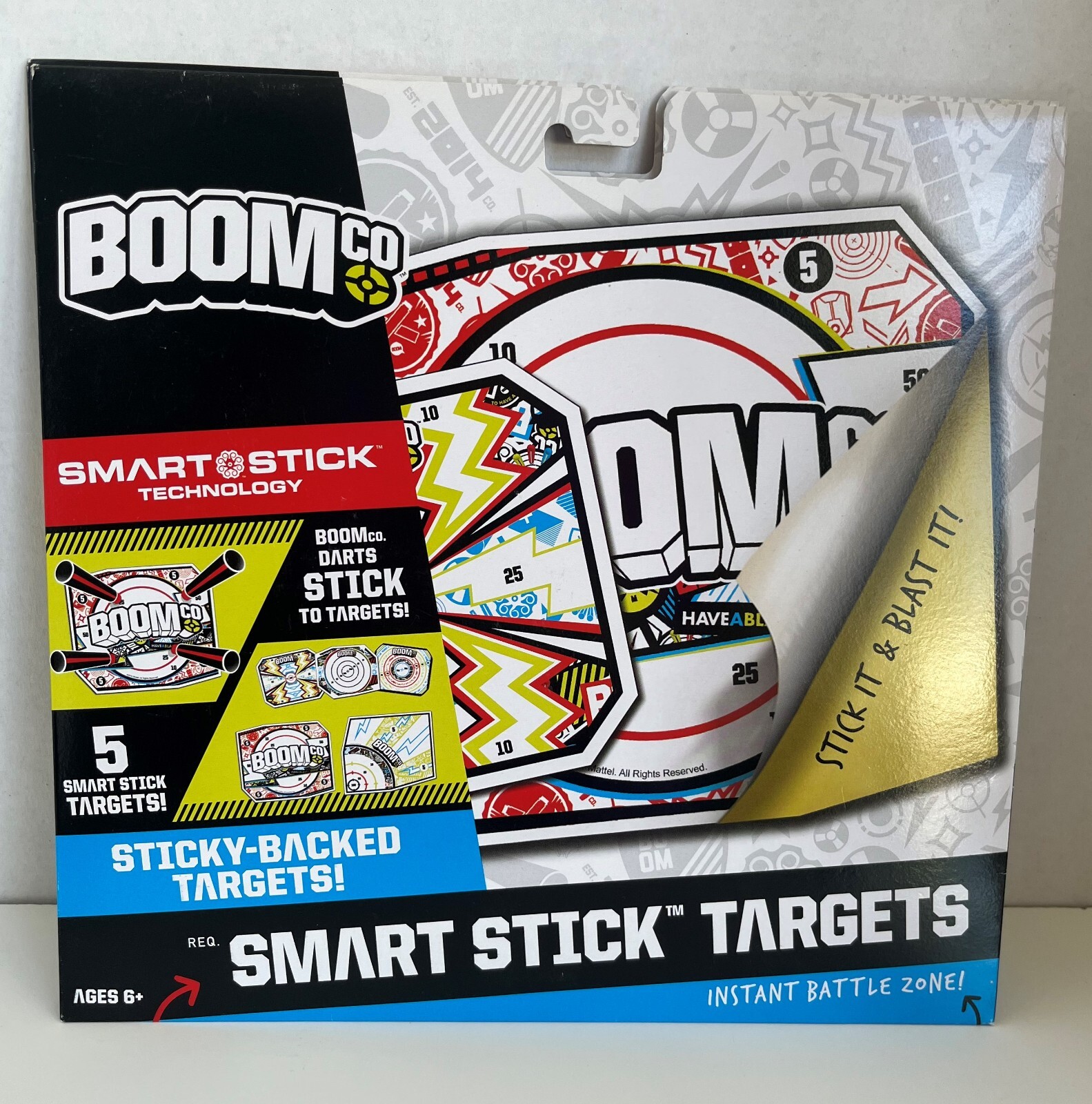 BOOMco - Smart Stick Technology Targets - 5pk Sticky-Back Targets - Lot ...